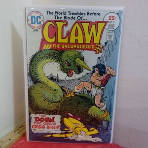 Vintage Comic Books, DC Comic Books, Claw the Unconquered, 1970's - Etsy