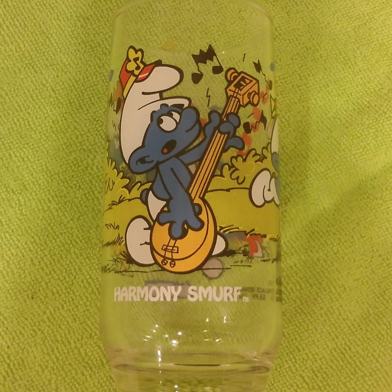 Smurf Drinking Glass - Etsy