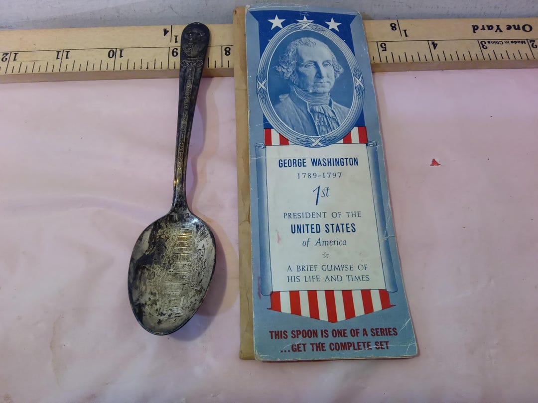 Vintage Collector Spoons, Presidential Spoons, George Washington Thru ...