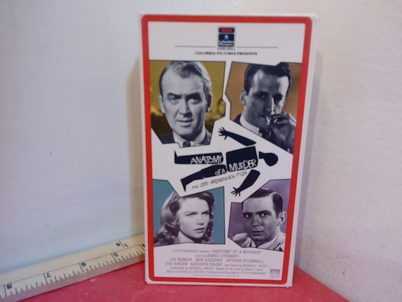 Vintage VHS Tape Anatomy of a Murder James Stewart 1986 | Etsy