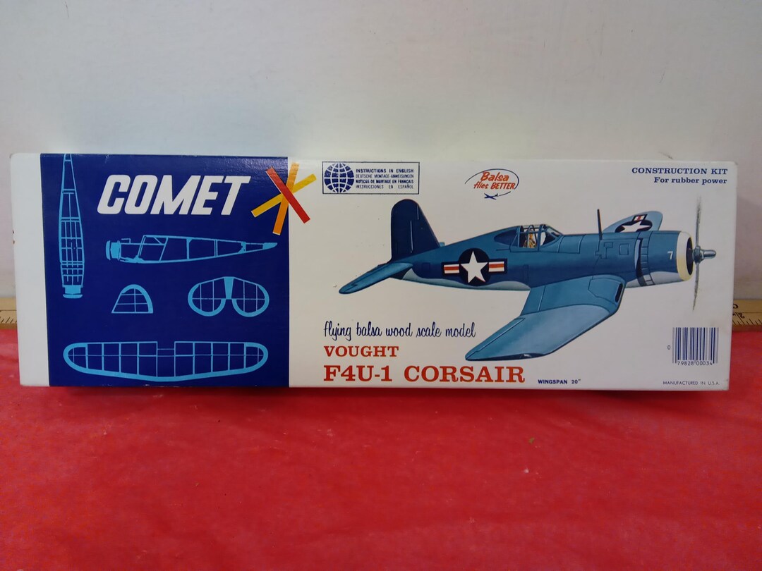 Vintage Plane Model Kits, Balsa Wood Model Kits by Comet and Carl ...