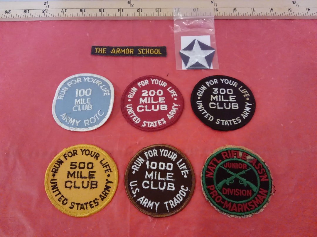 Vintage Patches, ROTC Patches, Army Patches "run for Your Life", and ...