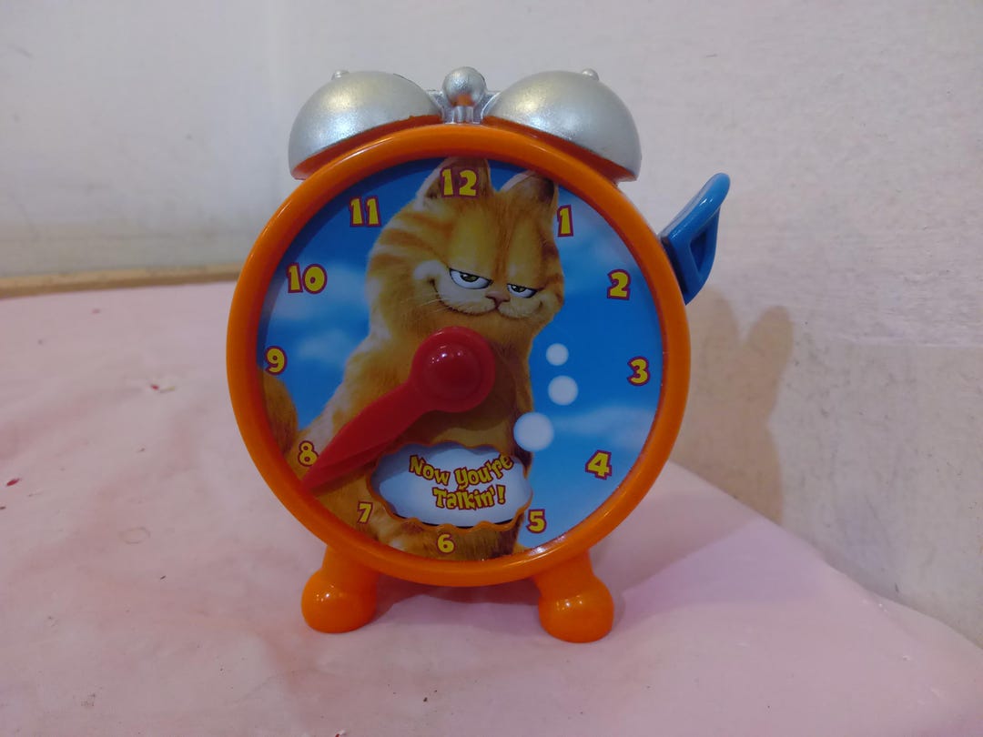 Vintage Plastic Toy Figurines, Garfield Answer Clock, Dalmatian X-mas ...