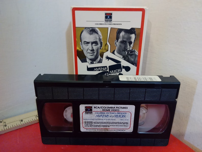 Vintage VHS Tape, Anatomy of a Murder, James Stewart, 1986~ - Etsy