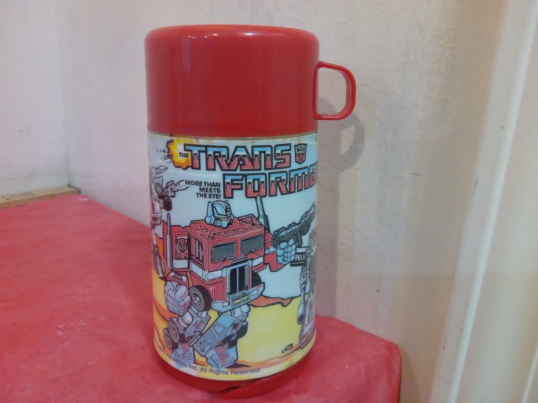 Vintage Lunchbox Thermos, Transformers Thermos by Aladdin, 1984# - Etsy