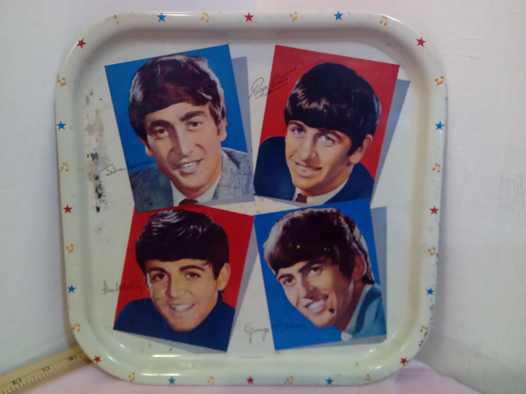 Vintage Serving Dinner Tray, Beatles Serving Tray With Ringo, John ...