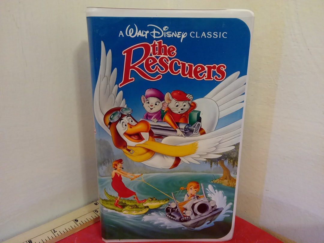 Vintage VHS Movie Tape, the Rescuers, Walt Disney Classic Black Diamond ...