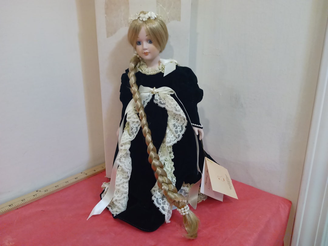 Vintage Porcelain Doll, Fairy Tale Doll "legendary Memories", Rapunzel ...