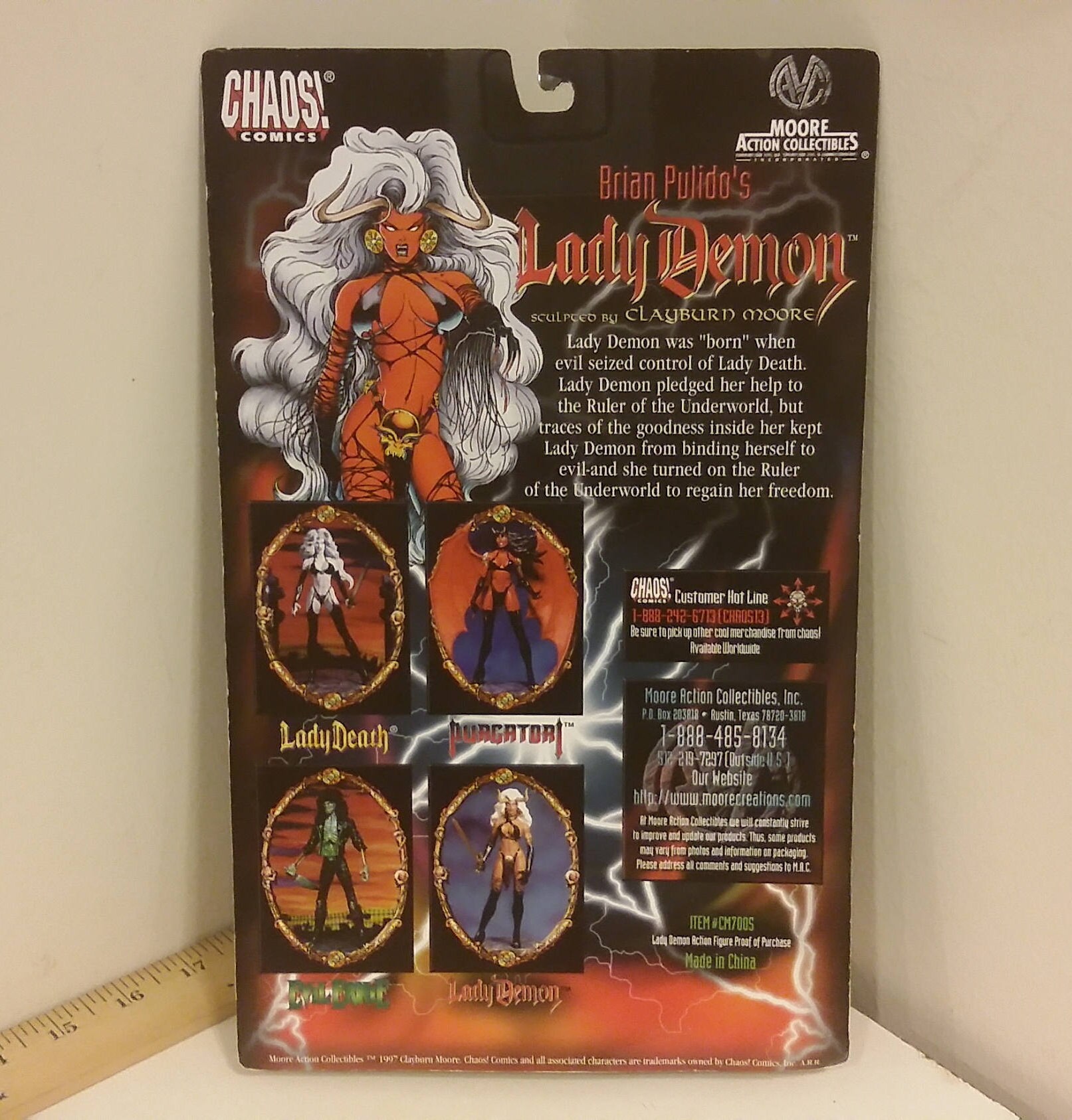 Lady Demon Action Figure, Chaos Comics Brian Pulido's, Sculpted by ...