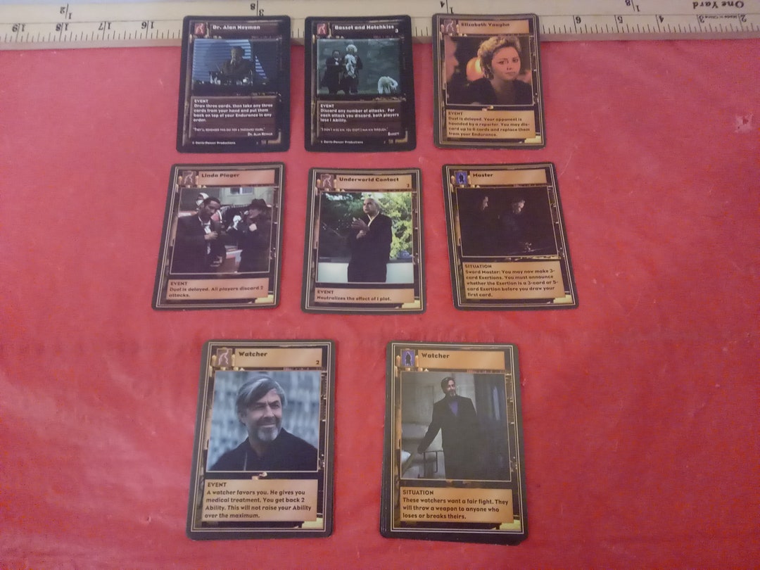 Vintage Card Game, Highlander Card Game Cards, Master, Linda Plager ...