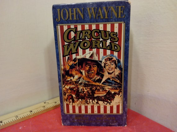 Vintage VHS Movie Tape Circus World John Wayne 1980's | Etsy