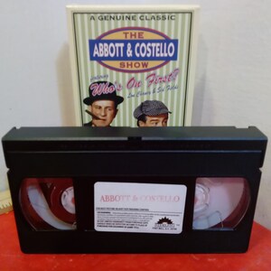 Vintage VHS Movie Tapes, the Abbott & Costello Show "who's on First ...