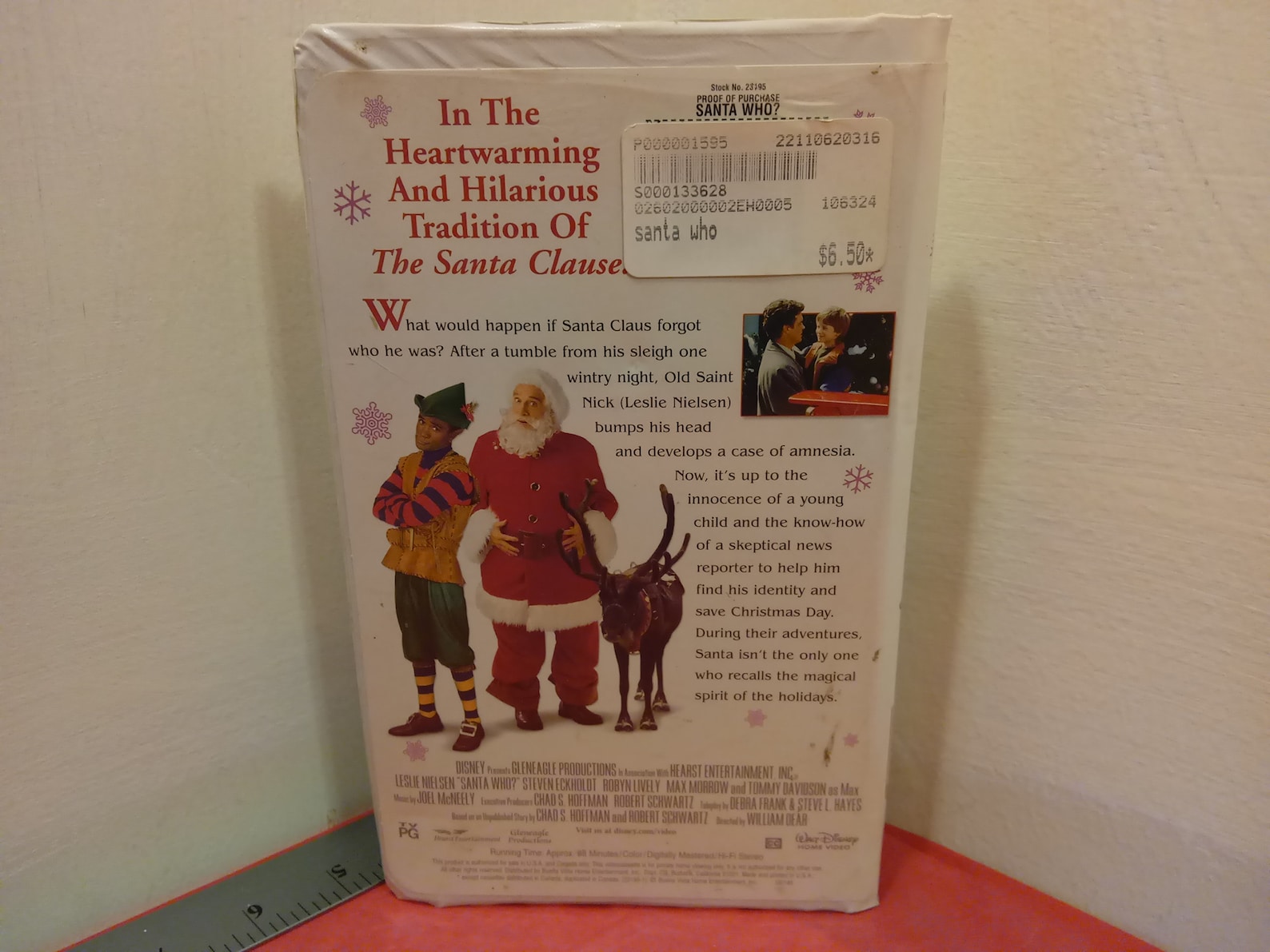 Vintage VHS Movie Tape, Walt Disney's Santa Who?, Leslie Nielson, 2001 ...
