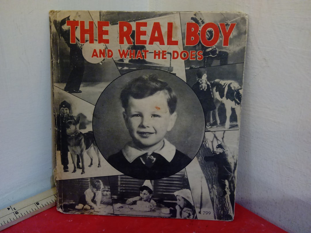 Vintage Children's Book, the Real Boy and What He Does by Carol Reid ...