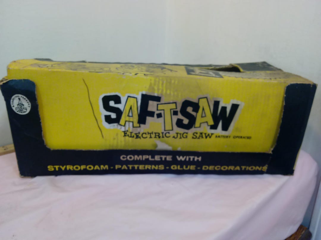 Vintage Pretend Play Electric Jig Saw, Saf-t-saw Electric Jig Saw ...