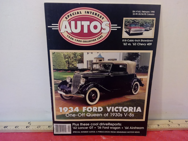 Vintage Auto Magazine, Special Interest Autos, February 1998 - Etsy