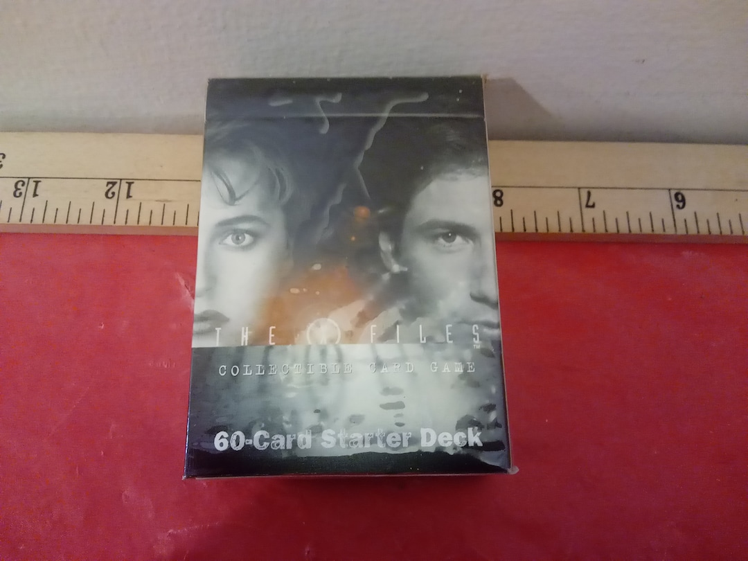 Vintage Card Game, the X-files Gaming Cards Starter Deck, 1996 - Etsy