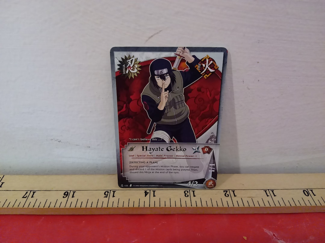 Vintage Card Game, Naruto Collectible Card Game "hayate Gekko", 2002 - Etsy