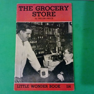 Vintage "the Grocery Store" Little Wonder Book - Etsy