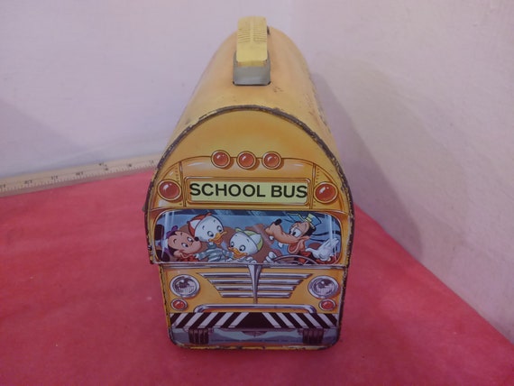 Vintage Lunchbox, Walt Disney School Bus by Aladdin, … - Gem