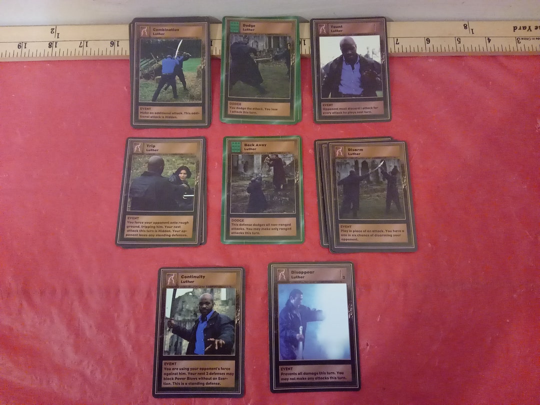 Vintage Card Game, Highlander Card Game Cards, "luther Cards", 1990's ...