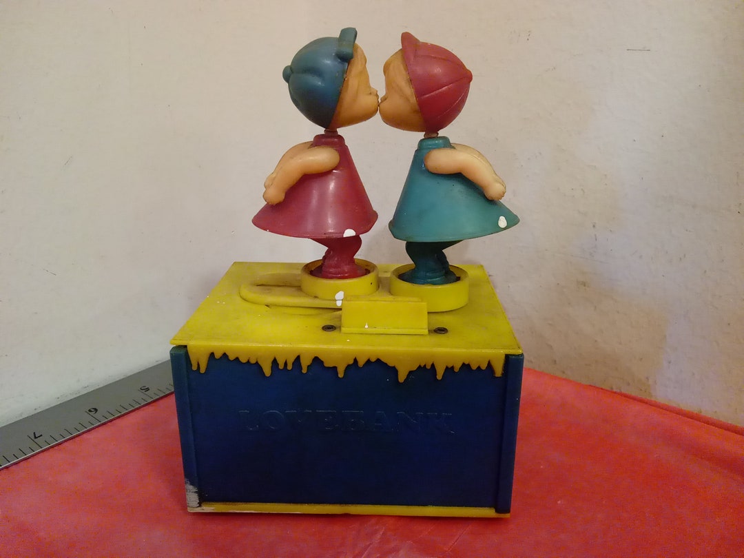 Vintage Piggy Bank, Lovebank by Yaps Made in Hong Kong - Etsy