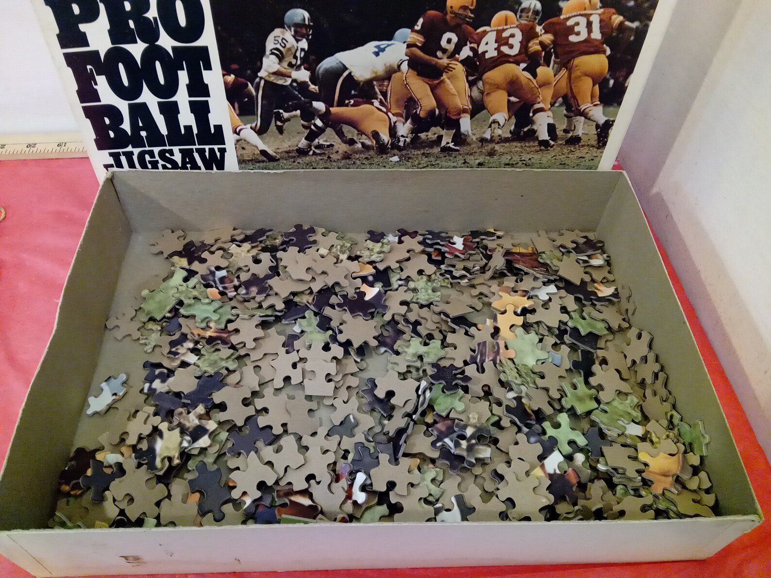 Vintage Jigsaw Puzzle, Pro Football Jigsaw Puzzle, Sonny Jurgensen 500 ...