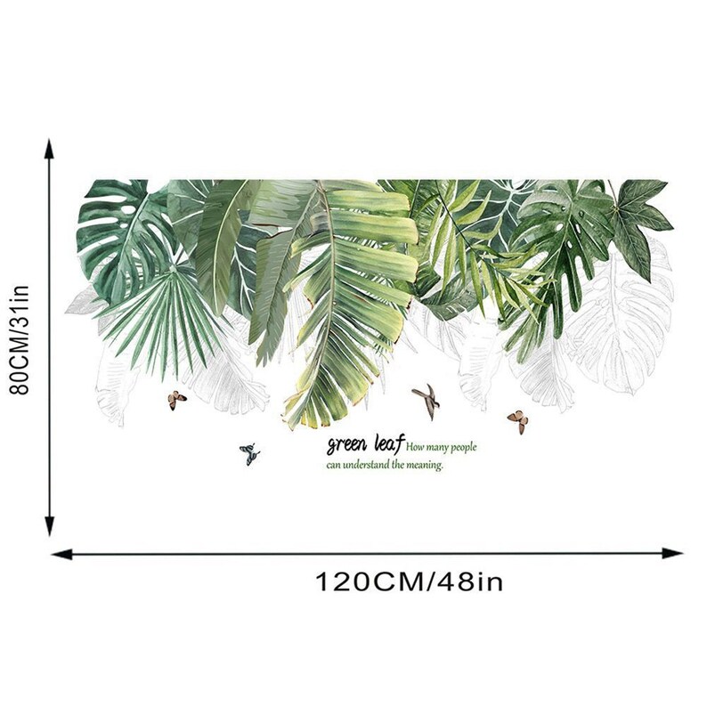 Watercolor Monstera Wall Decals Monstera Stickers Wall - Etsy