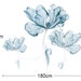 Blue Lotus Flower Wall Sticker,flower Wall Sticker,elegant Flower Wall ...