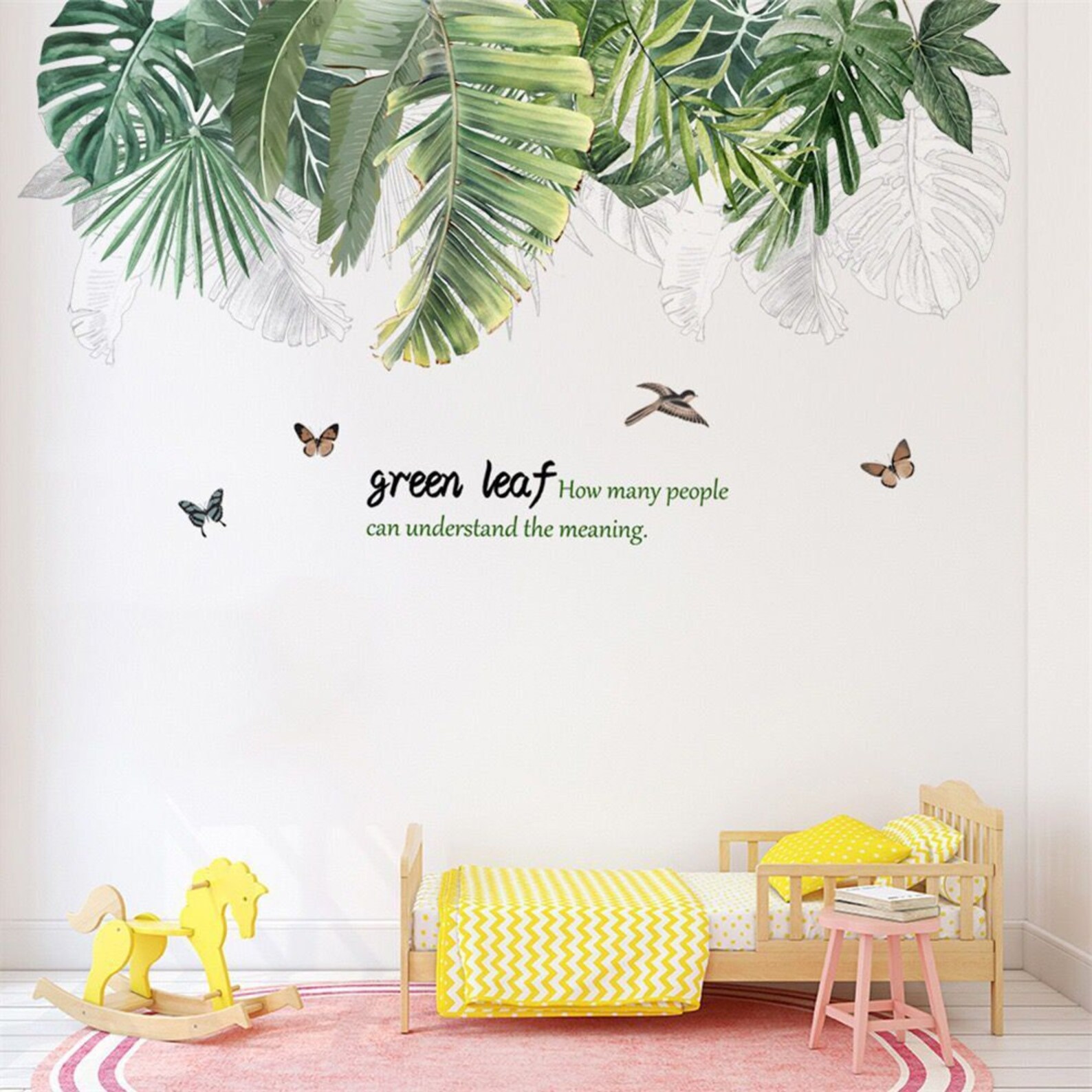 Watercolor Monstera Wall Decals Monstera Stickers Wall - Etsy