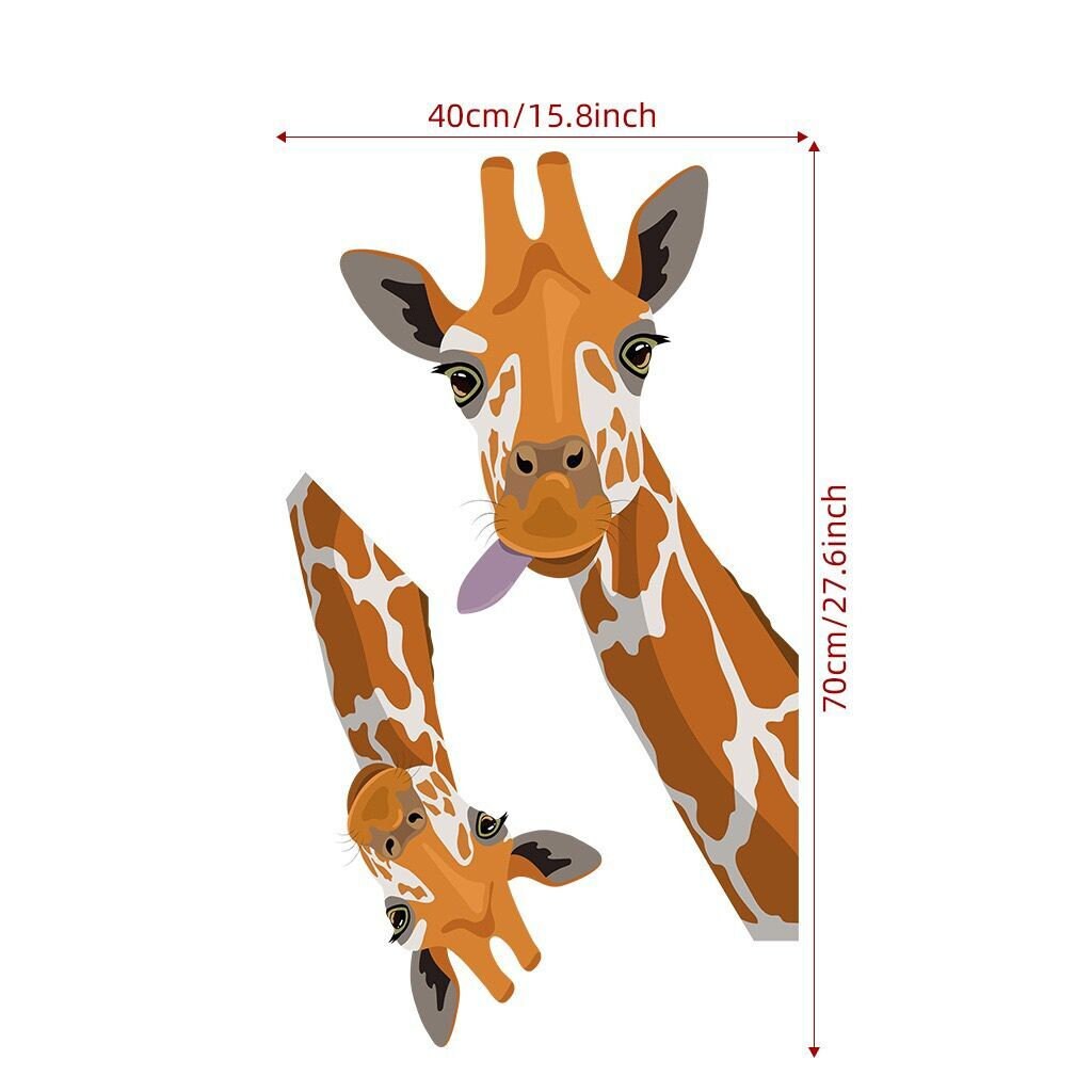 Giraffe Wall StickerKids Wall Decal Nursery Cute Giraffe Wall | Etsy