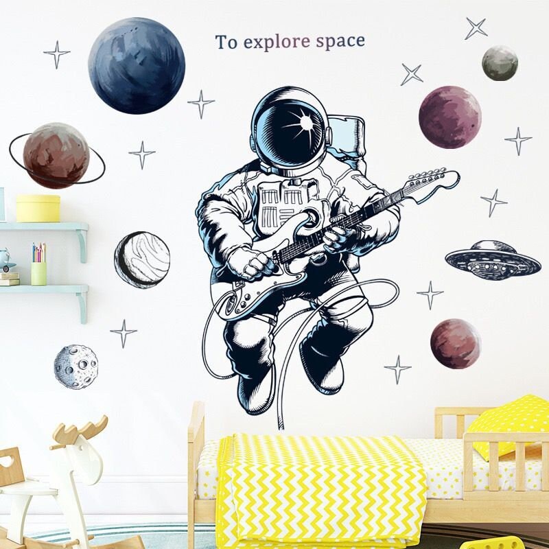 NEW Outer Space Wall Sticker Vinyl Childrens Bedroom | Etsy