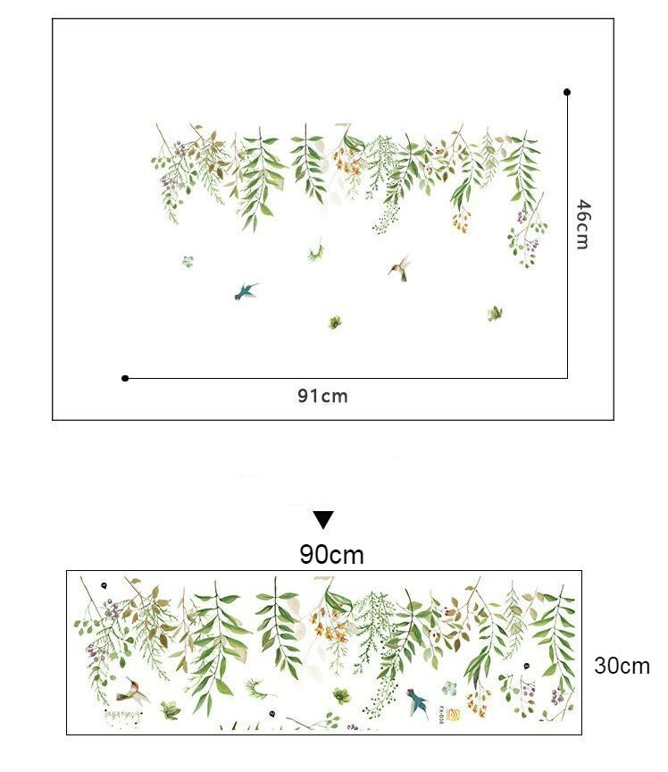 Fresh Plant Small Flower Wall Sticker Falling Flower Sticker | Etsy