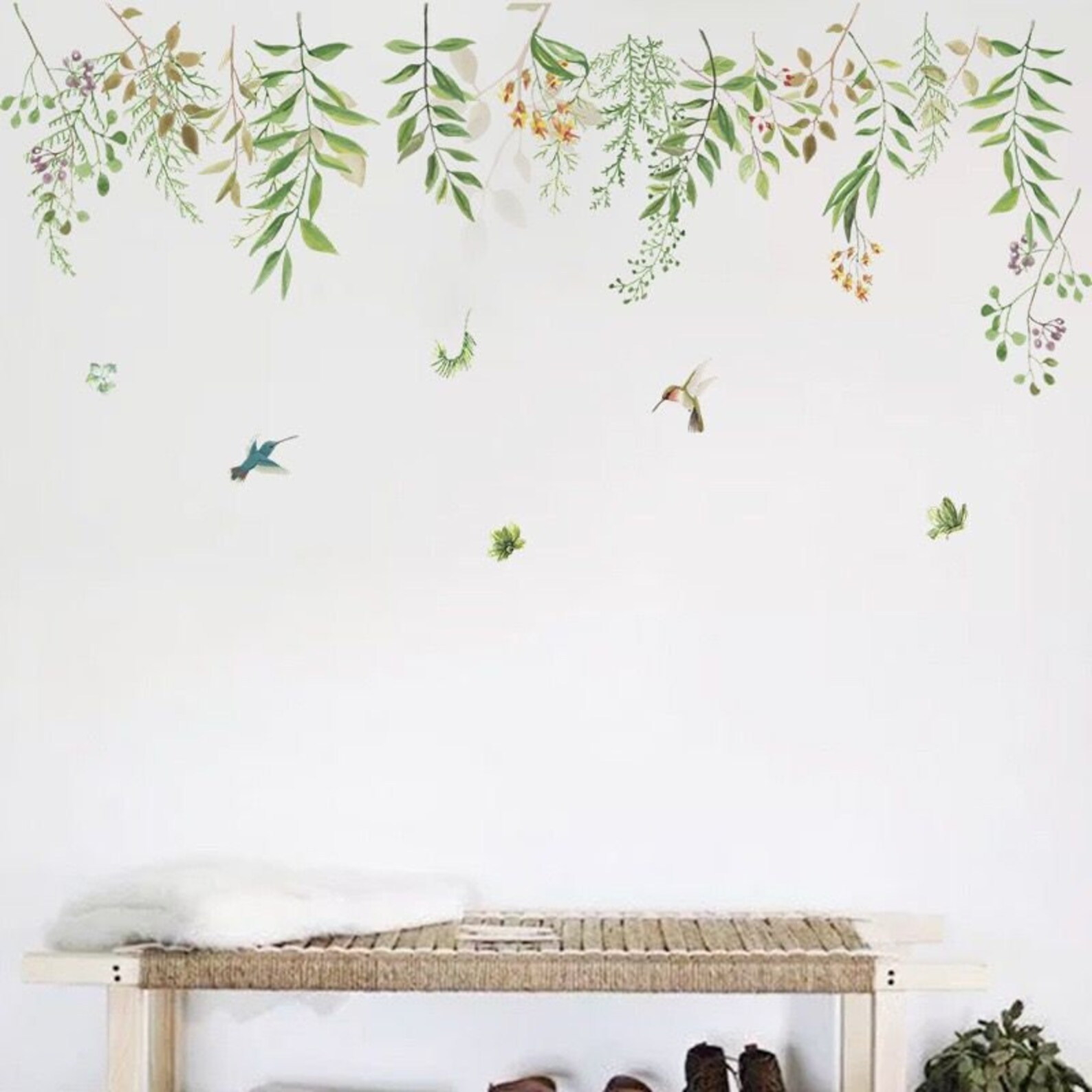 Fresh Plant Small Flower Wall Sticker Falling Flower Sticker - Etsy