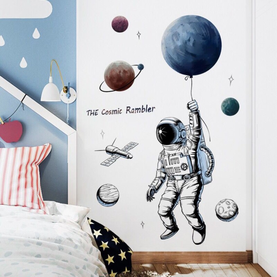 Outer Space Decal-cosmonaut Astronaut Wall Decal-nursery Decor | Etsy