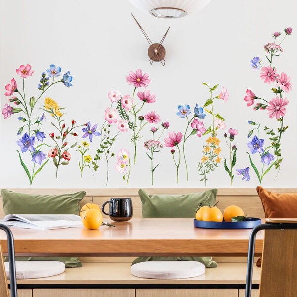 Flower Wall Stickers - Etsy