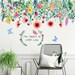 Plant Flowers Fresh Flower Wall Sticker Color Flower Wall Decals Door ...