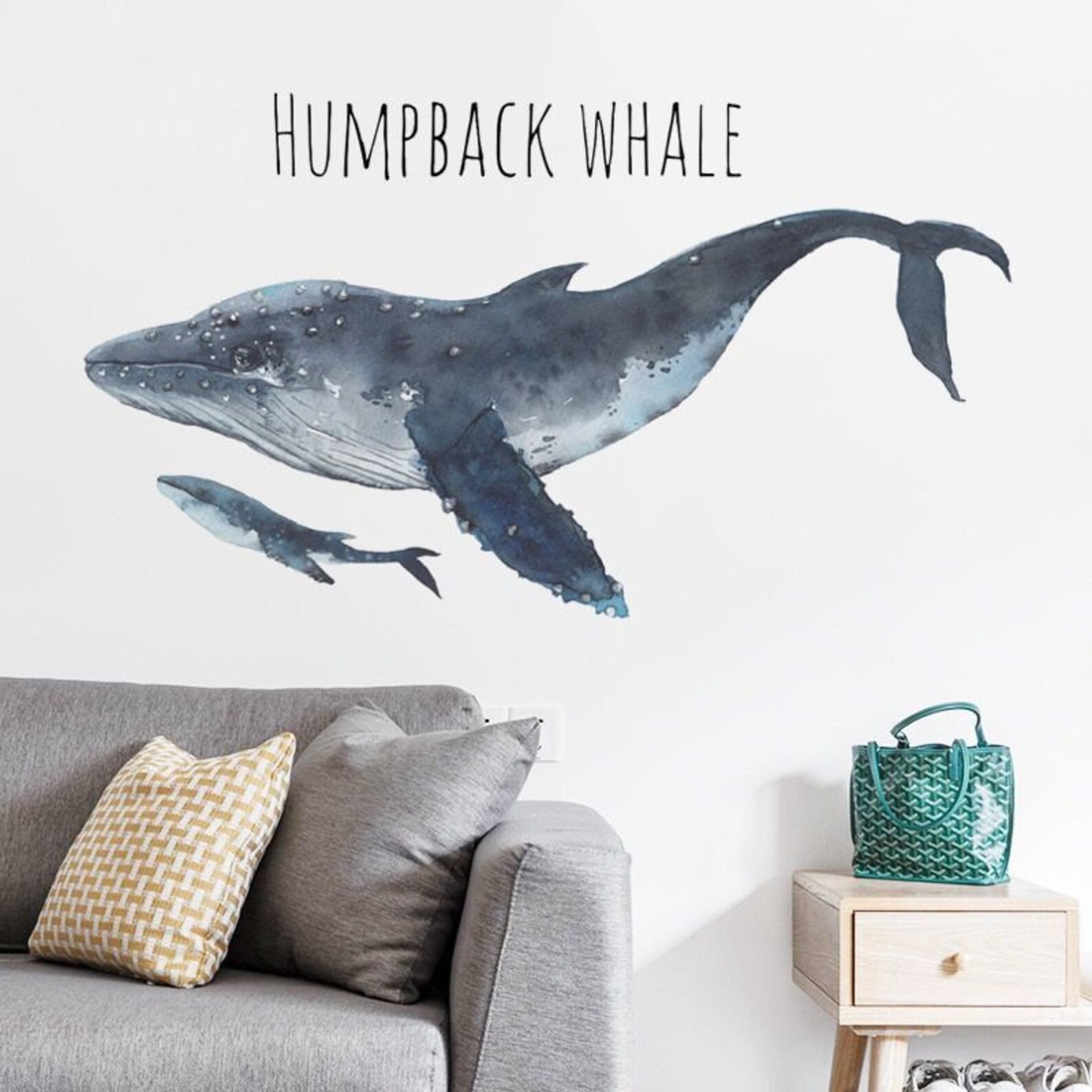 Dolphin Wall Stickers Dolphin Wall Decals Sealife Wall - Etsy