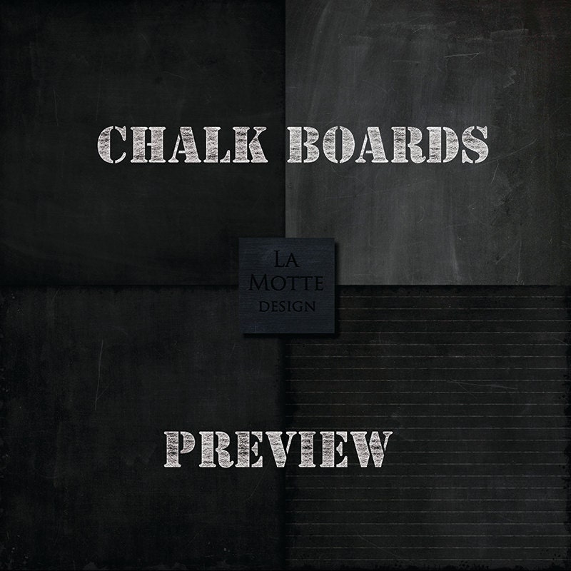 Chalk board digital paper chalkboard backgrounds old school | Etsy
