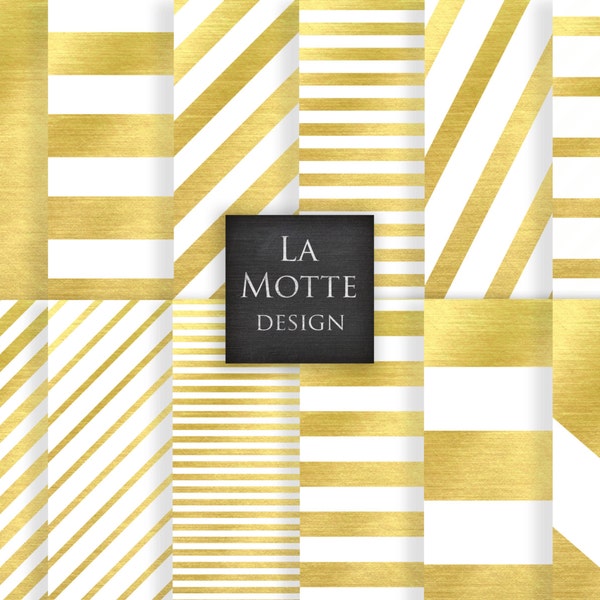 Gold and White Paper - Etsy