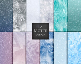 Winter Theme Backgrounds Icy Frozen Winter Snowflake - Etsy Canada