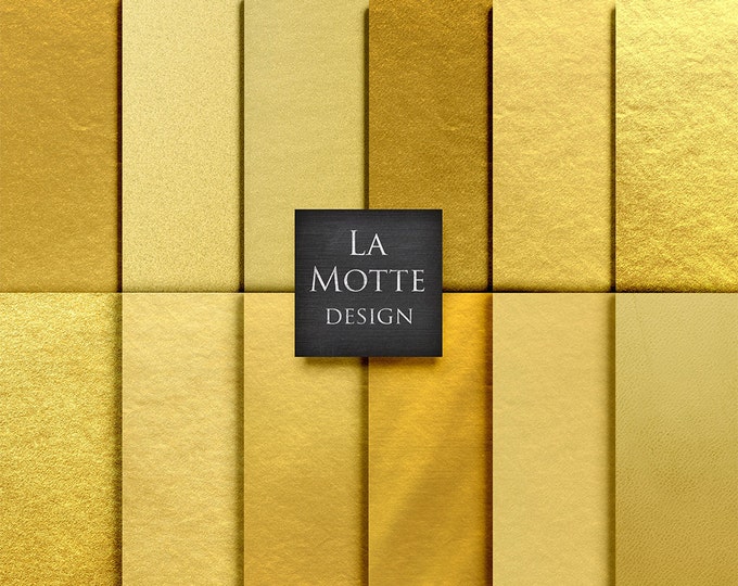 Gold Digital Paper Gold Foil Paper Backgrounds Set of 12 Jpgs of ...