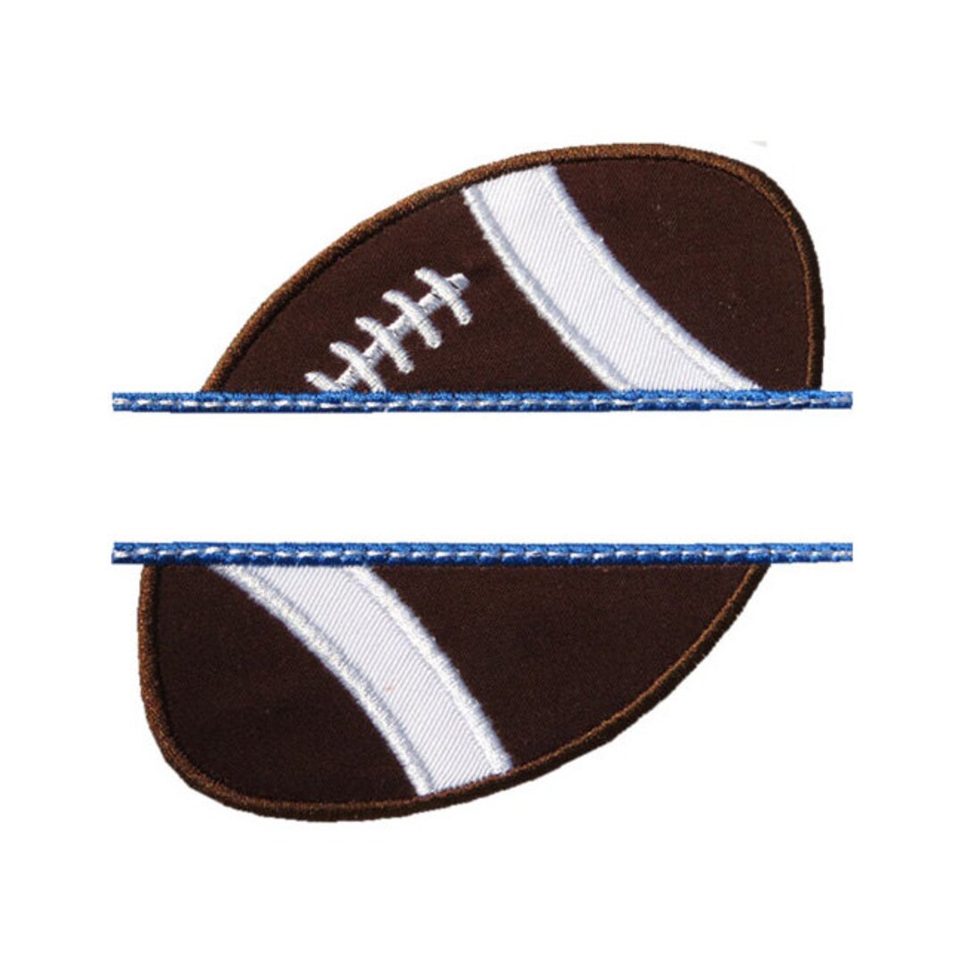 Football Name Plate Applique Machine Embroidery Digital Design Monogram ...
