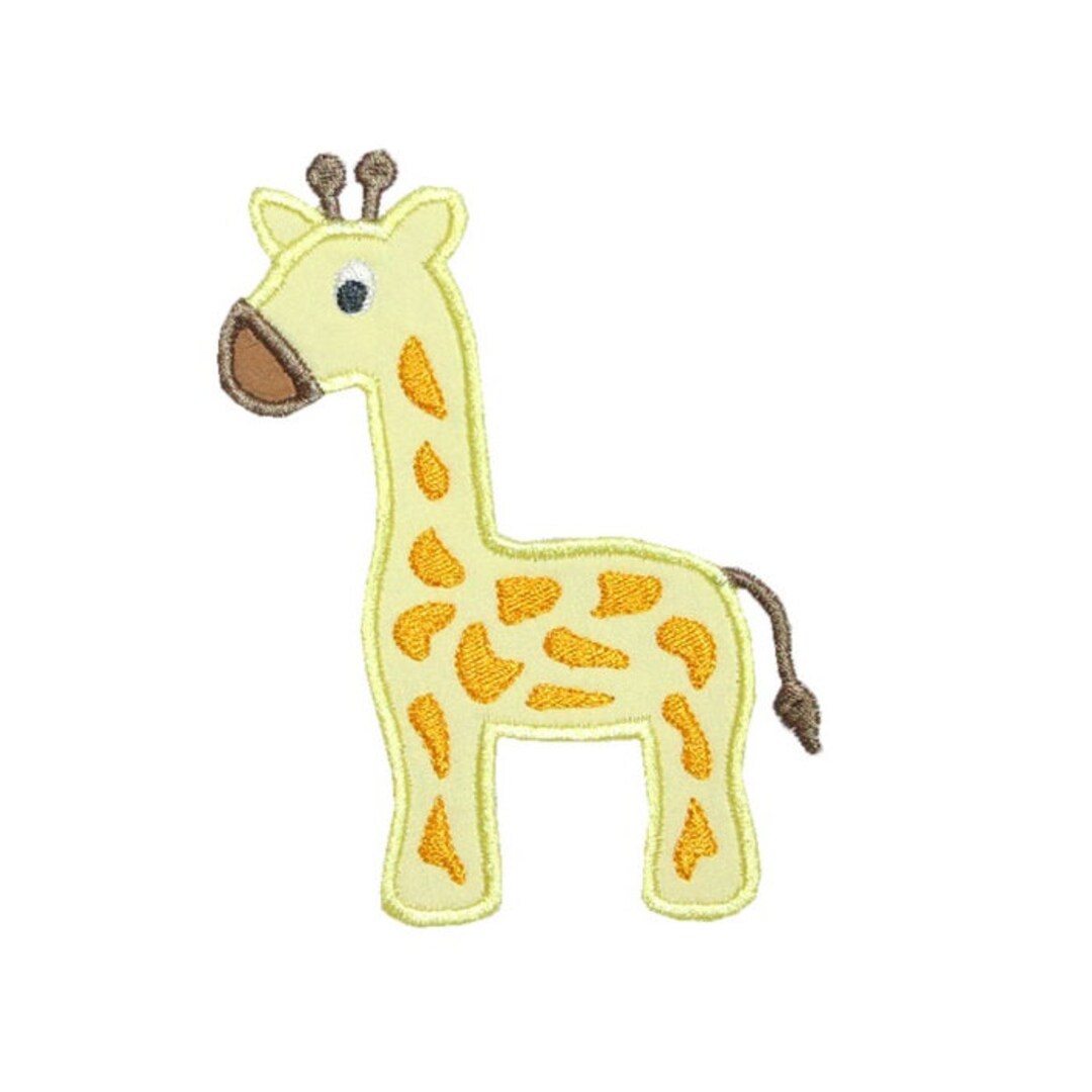 Giraffe Applique Machine Embroidery Digital Design Zoo - Etsy