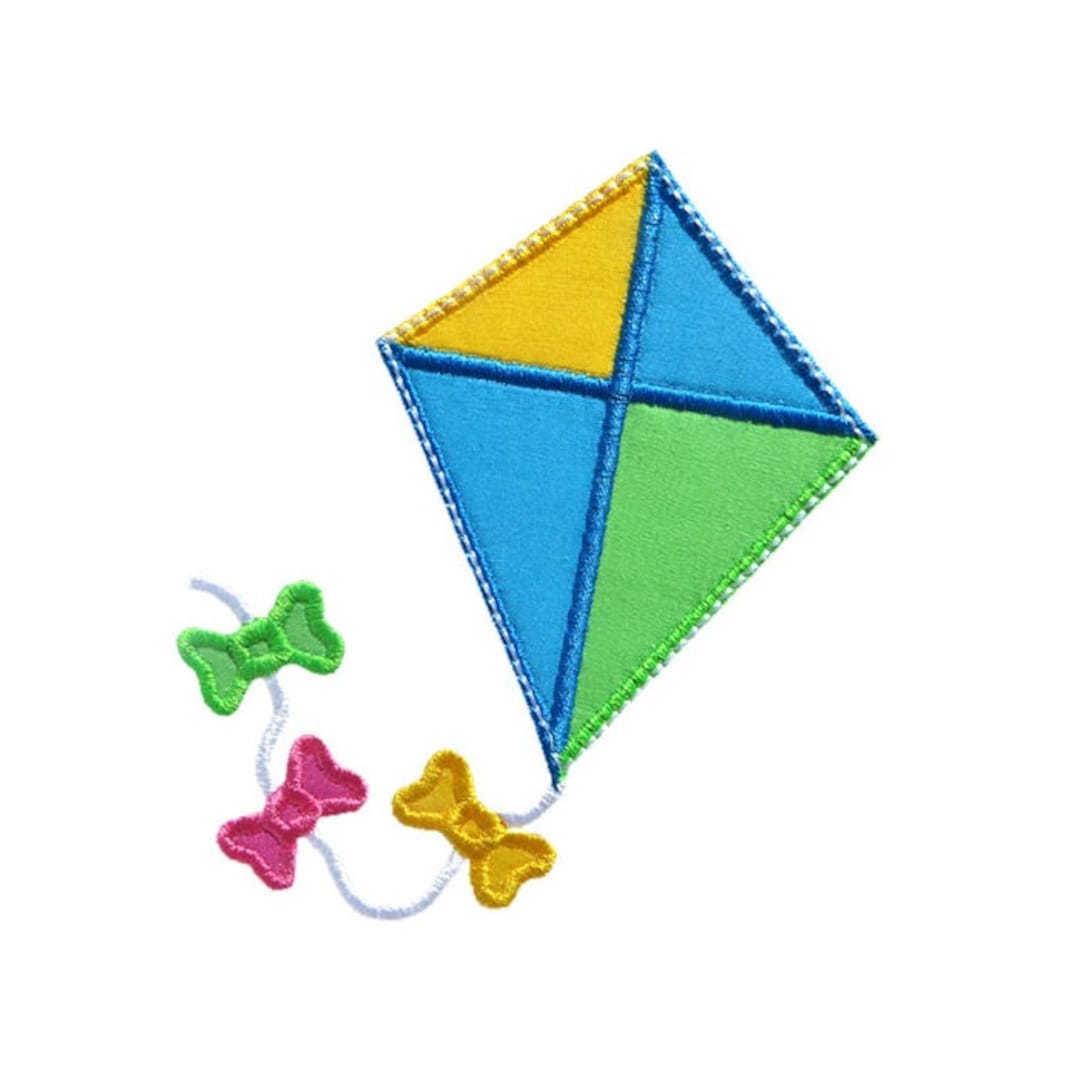 Kite Bows Applique Machine Embroidery Digital Design Flying Summer Fun ...