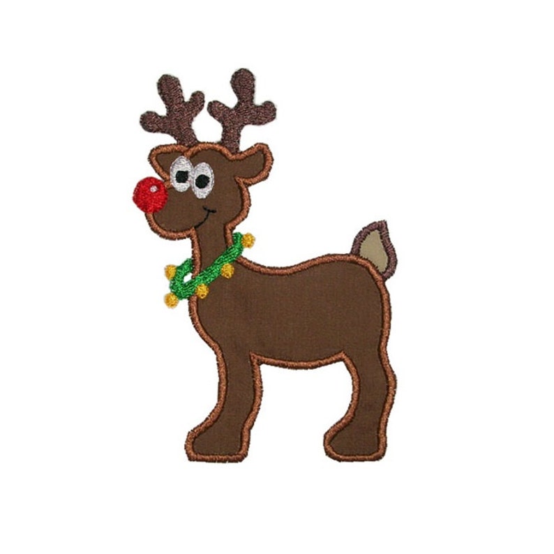 Rudolph Applique Machine Embroidery Digital Design Rudolf - Etsy