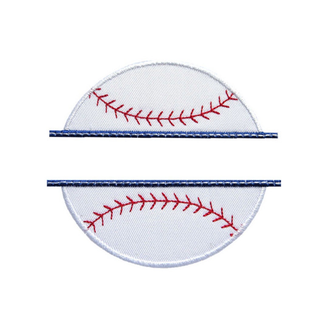 Baseball Name Plate Applique Machine Embroidery Digital Design American ...