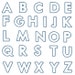 Basic Letter Alpha Applique Machine Embroidery Digital Design Alphabet ...