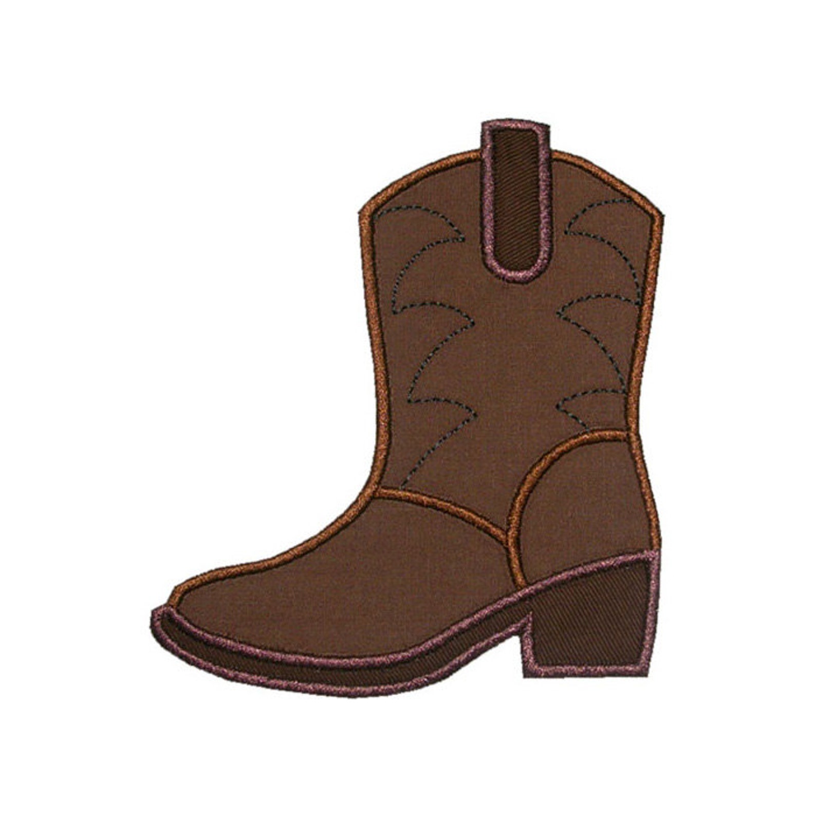 Cowboy Boot Applique Machine Embroidery Digital Design Cowgirl - Etsy