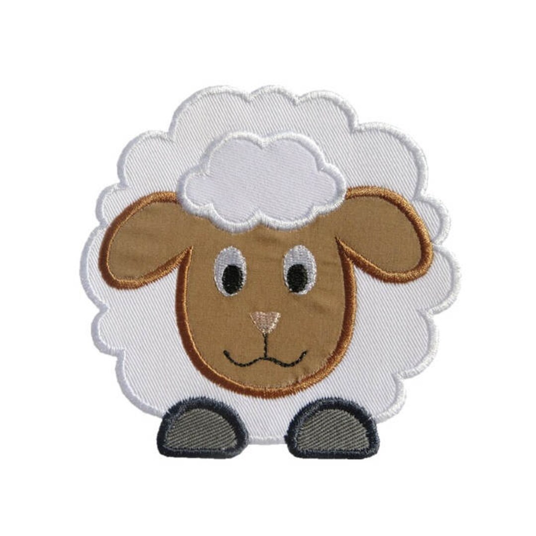 Fluffy Sheep Applique Machine Embroidery Digital Design Lamb Baa Wool ...